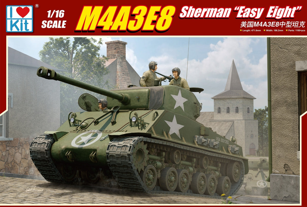 I Love Kit 61615 Sherman M4A3E8 Medium Tank Late – 1/16 – Constellation Hobbies