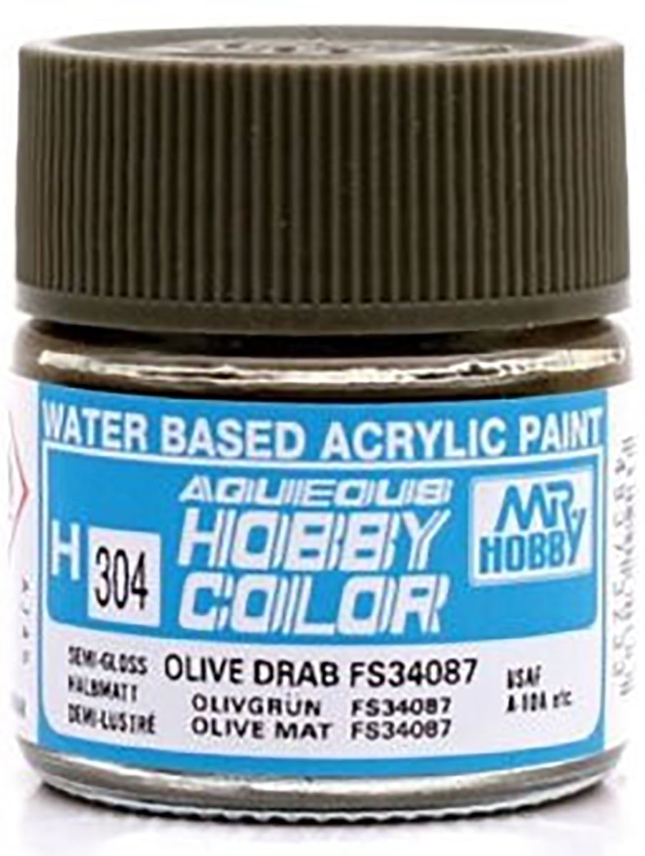 Mr. Hobby Aqueous H304 Olive Drab FS34087 – Constellation Hobbies
