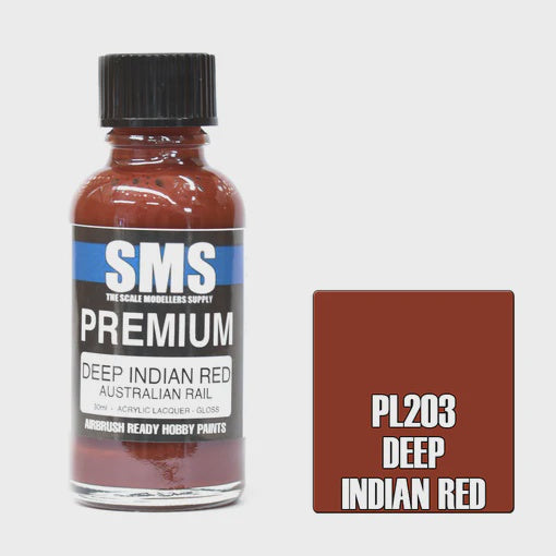 SMS PL203 Premium Deep Indian Red 30ml – Constellation Hobbies