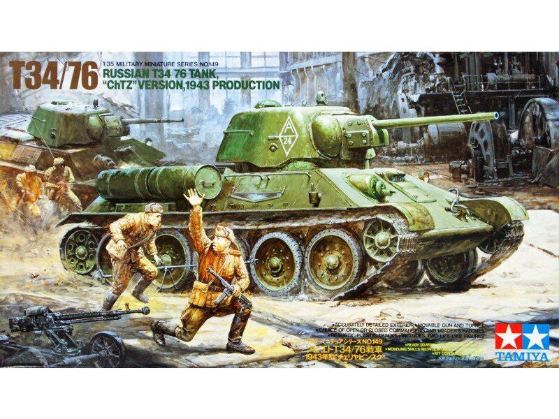 Tamiya 35149 T34/76 ChTZ Version - 1/35 Scale – Constellation Hobbies