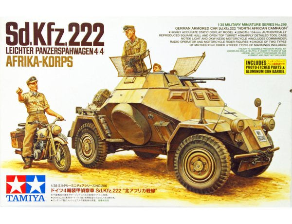 Tamiya 35286 Sd.Kfz.222 Afrika Korps - 1/35 Scale – Constellation Hobbies