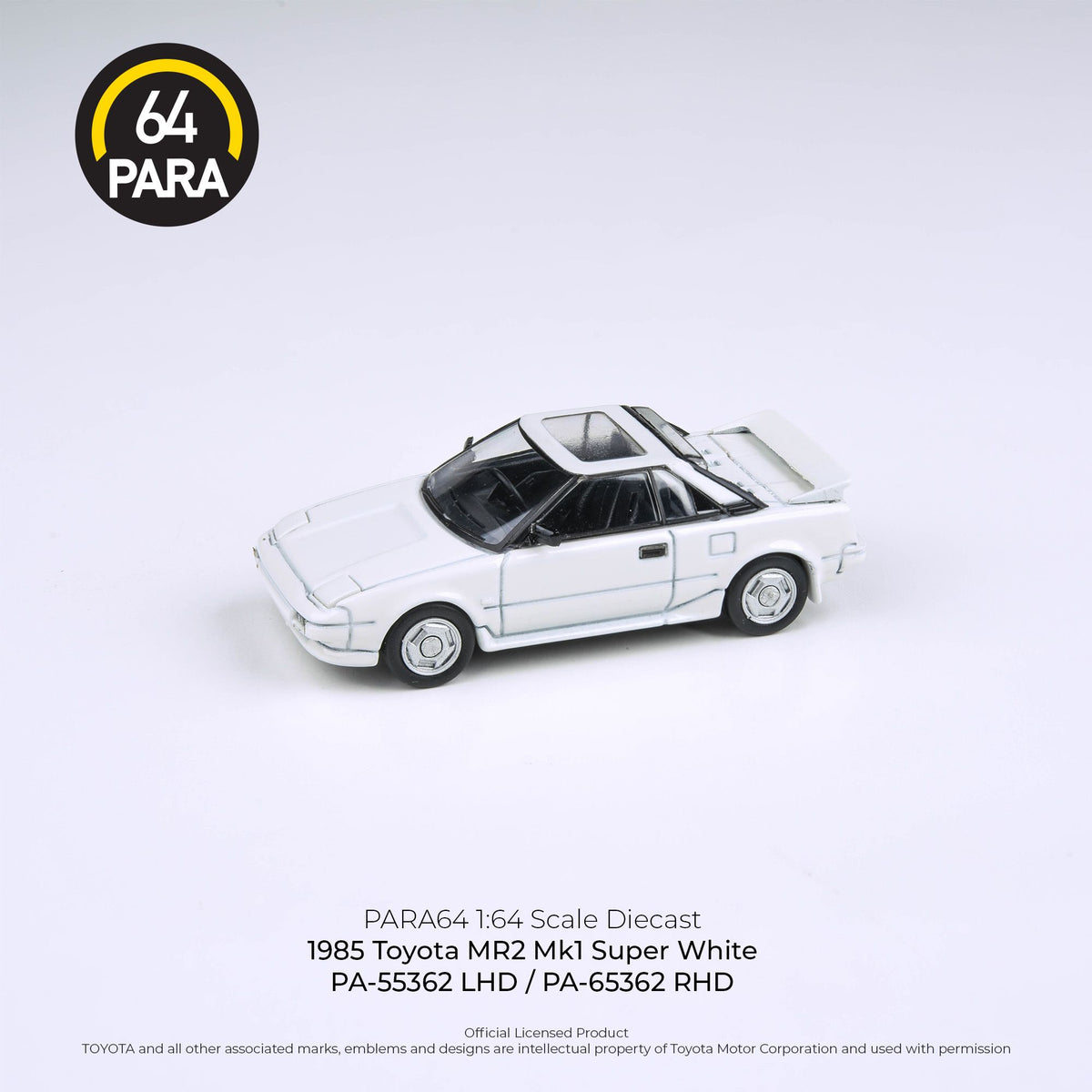 PARA64 65362 Toyota MR2 Mk1 (AW11) Super White – Constellation Hobbies