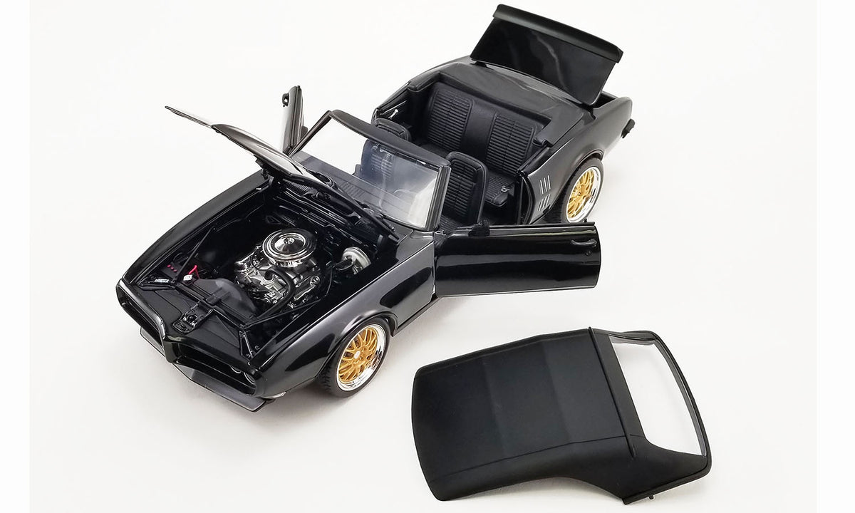 ACME 1805215 1968 Pontiac Firebird Convertible Restomod – Black ...